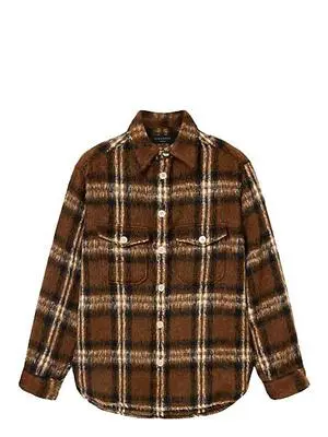 ALLSAINTS Royodo Checked Woven Shirt - Brown