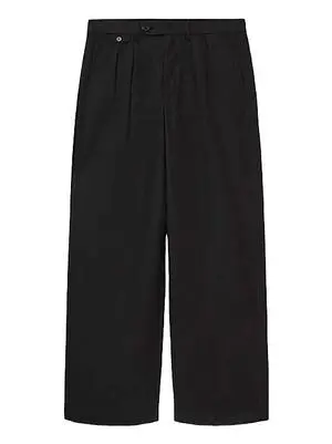 ALLSAINTS Cotton-blend Wide-leg Trousers - Black