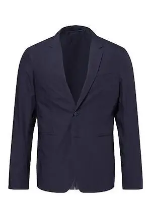 Orlebar Brown Mathis Notch-lapels Cotton-poplin Jacket - Night Iris