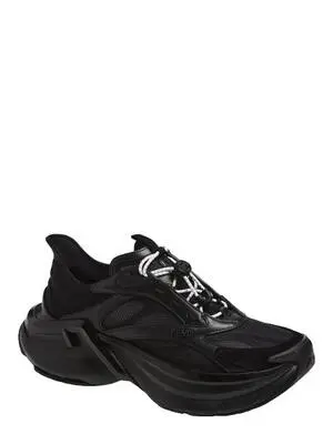 Fendi F-light Mixed Media Sneaker - Black