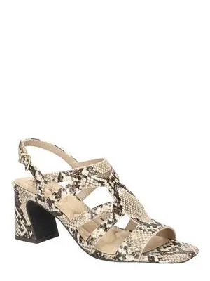EASY WORKS BY EASY STREET Divine Slingback Sandal - Taupe Snake