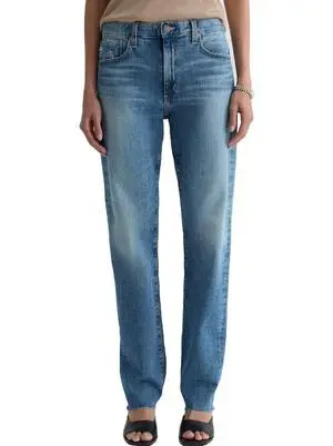 Ag The Boyfriend Mid-rise Straight-leg Jeans - American West