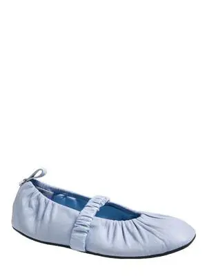 Rag & Bone Spire Ruched Mary Jane Flat - Sky Blue
