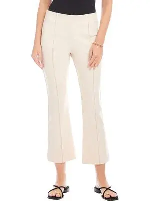 Fifteen Twenty Sigourney Pintuck Crop Pants - Cream