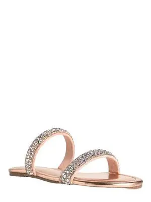 TOUCH UPS Trinity Slide Sandal Rose Gold