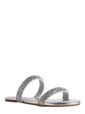 TOUCH UPS Trinity Slide Sandal Silver