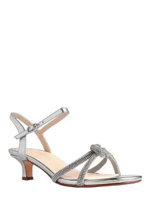 TOUCH UPS Talulah Kitten Heel Sandal - Silver