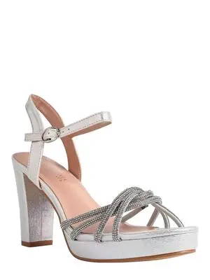 TOUCH UPS Tyler Platform Sandal Silver