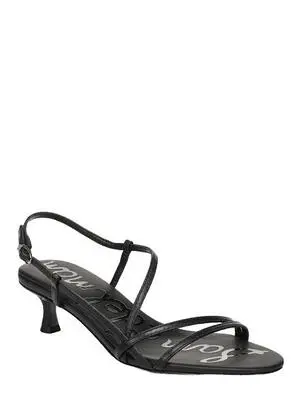 Sam Edelman Cora Kitten Heel Slingback Sandals - Black