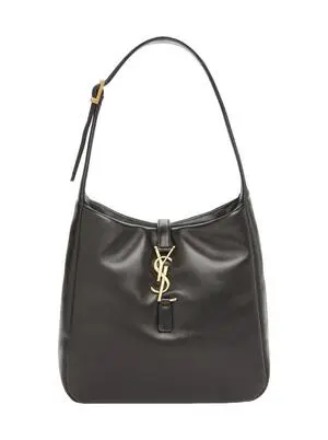 Saint Laurent Small Le 5 À 7 Leather Shoulder Bag - Noir