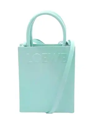 Loewe A5 Leather Handbag - Blue