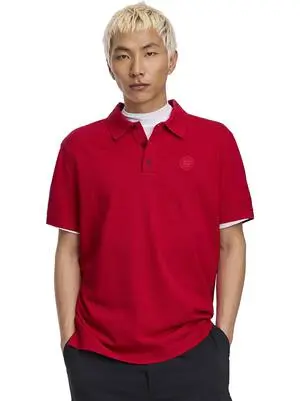 Canada Goose Beckley Polo Tonal Label Carmine Red