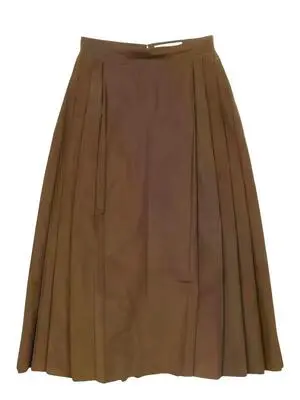 Fendi 2000s Pleated Skirt - Brown