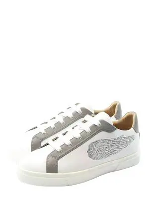 Hermès 20s Wing-detail Sneakers - White