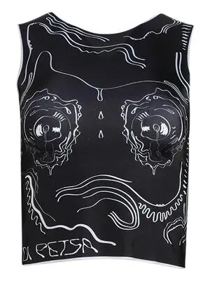 DI PETSA Lycra Tank Top - Black