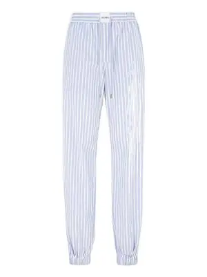ATTICO Striped Cotton Pants