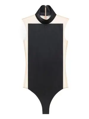COURRÃ¨GES Illusion Mockneck Bodysuit - Multi