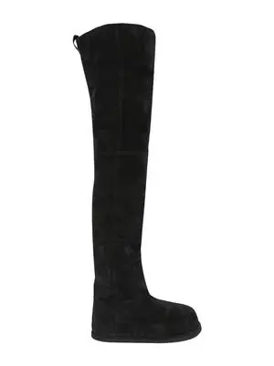 Amina Muaddi Heidi Thigh High Boots - Black