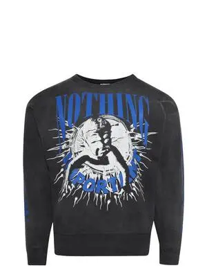 SAINT MXXXXXX Graphic Print Sweatshirt - Black