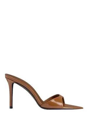 GIUSEPPE ZANOTTI Intriigo 90 Patent Leather Mules - Brown