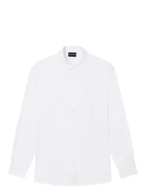 Emporio Armani Stretch Pima Cotton Shirt - White
