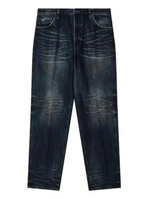 Emporio Armani Regular-fit Stiff-denim Jeans - Blue