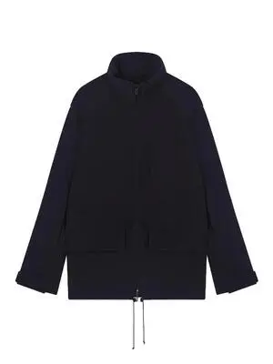 Emporio Armani Nylon Blouson With Logo Embroidery - Navy
