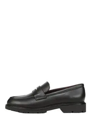 Vince Siena Leather Lug-sole Loafer - Black