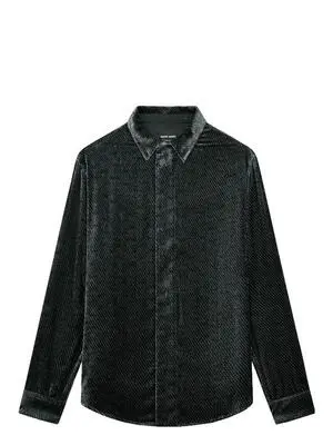 GIORGIO ARMANI Devorè Velvet Shirt