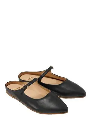 Beek Swallow Leather Mules - Black
