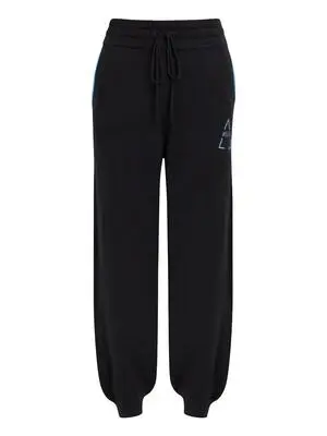 AN-Y1 J Vita Logo Cashmere Sweatpants - Black