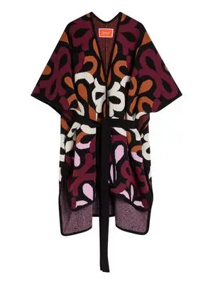 La DoubleJ Maiolika Patterned Wool Robe - Multicoloured