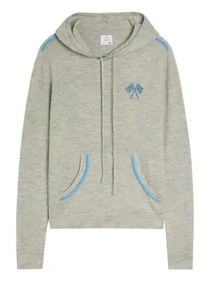 AN-Y1 Fine-knit Cashmere Hooded Jumper - Grey