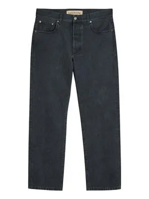 Valentino Garavani Straight-leg Jeans - Black