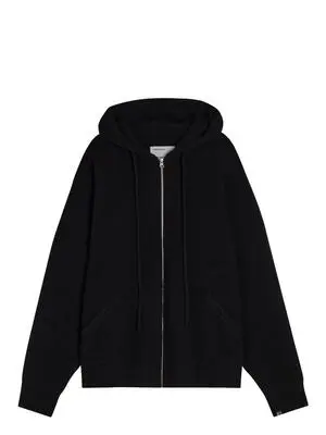 EXTREME CASHMERE X N°460 Donnie Hooded Cashmere-blend Cardigan - Black