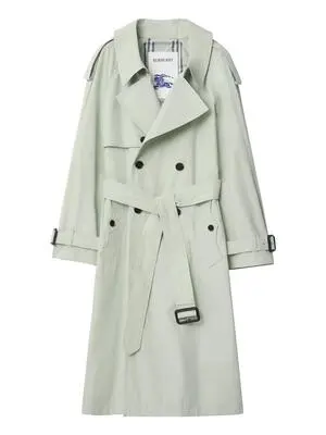 Burberry Cotton Canvas Fitzrovia Trench Coat - Green