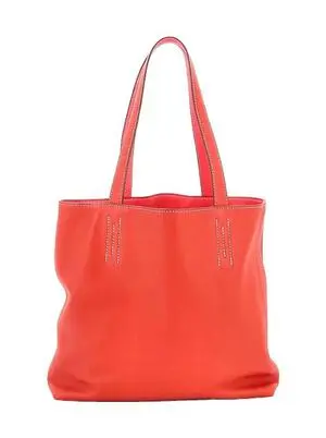 Hermès 28 Double Sens Tote Veau Sikkim - Red