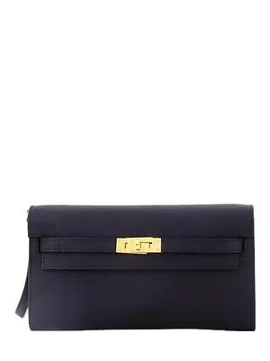 HERMES Kelly To Go Wallet Epsom - Black