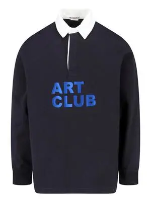 JW Anderson Art Club' Rugby Jersey - Black