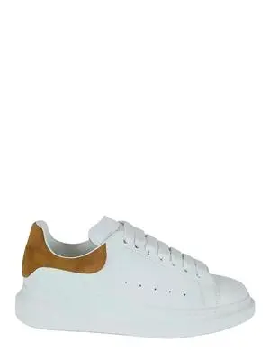 Alexander McQueen Oversized Suede-panel Sneakers - White