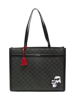 Karl Lagerfeld Logo-appliqué Tote Bag - Brown