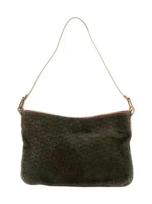 Celine 2000 Macadam Suede Shoulder Bag - Brown