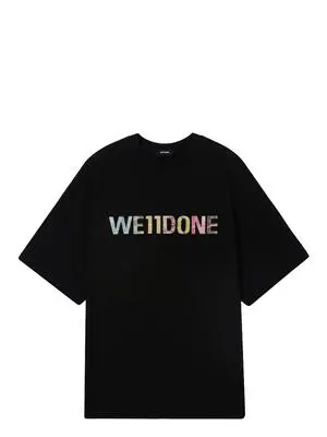 We11Done Logo-print T-shirt - Black