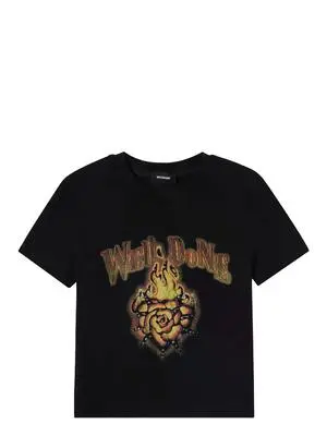 We11Done Graphic Print T-shirt - Black