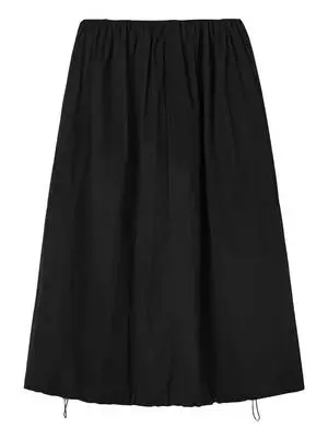 Sea Drawstring Skirt - Black