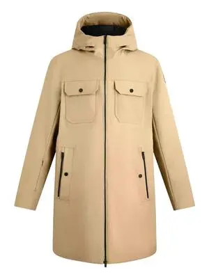 Fusalp Hooded Long Sleeve Coat - Neutrals