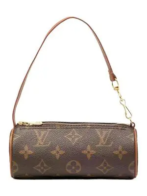 LOUIS VUITTON 1993-2004 Monogram Papillon Pochette - Brown