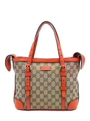 Gucci Gg Canvas Satchel - Brown