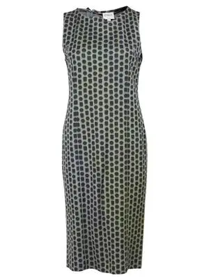 Giorgio Armani Polka Dot-pattern Midi Dress - Neutrals