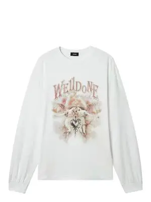 We11Done Long-sleeve Graphic T-shirt - White